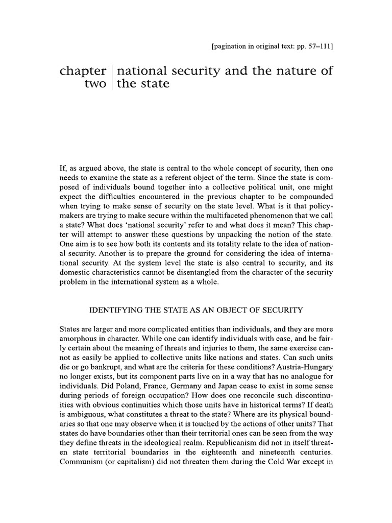 Barry Buzan - Cap 2 | PDF