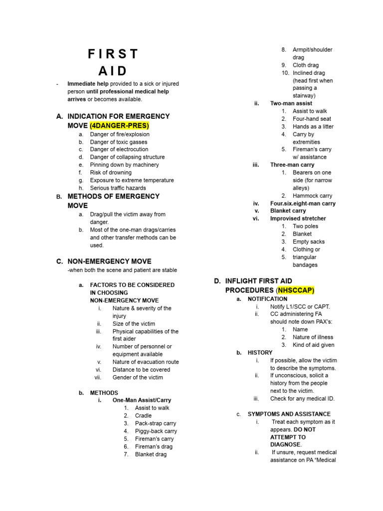 First Aid | PDF | Medical Specialties | Medical Emergencies