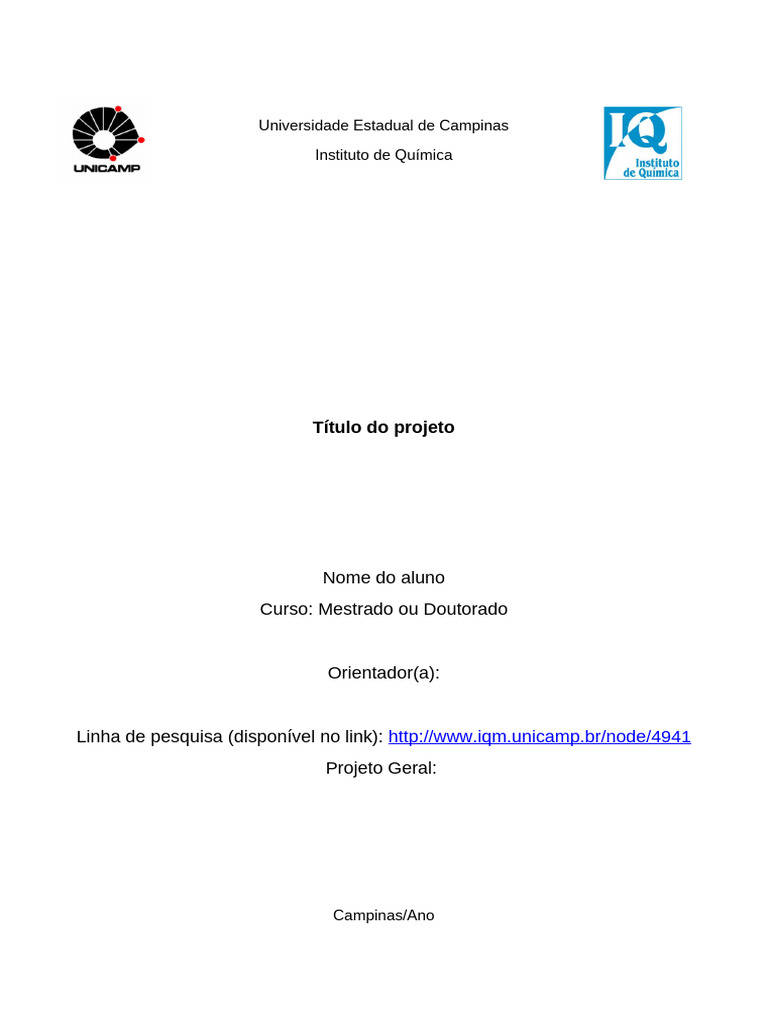 Capa Do Projeto | PDF