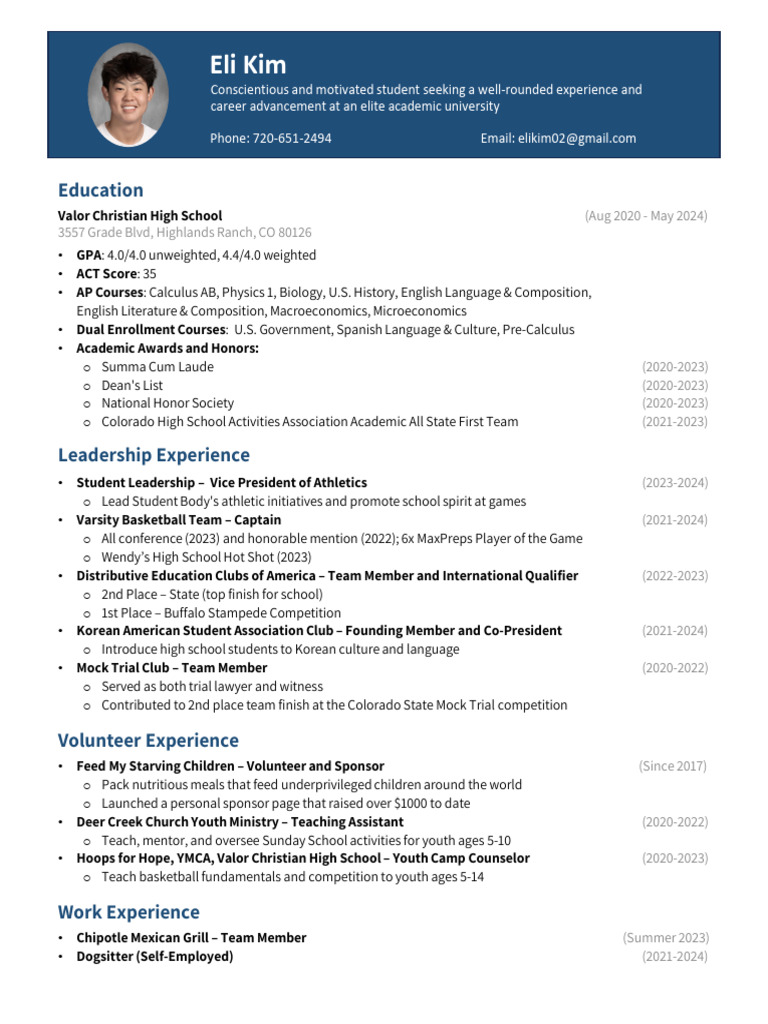 Kim Eli Resume | PDF