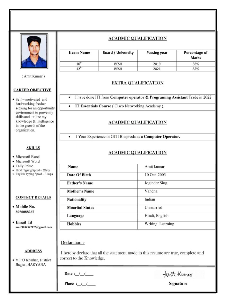 Amit Resume_compressed | PDF