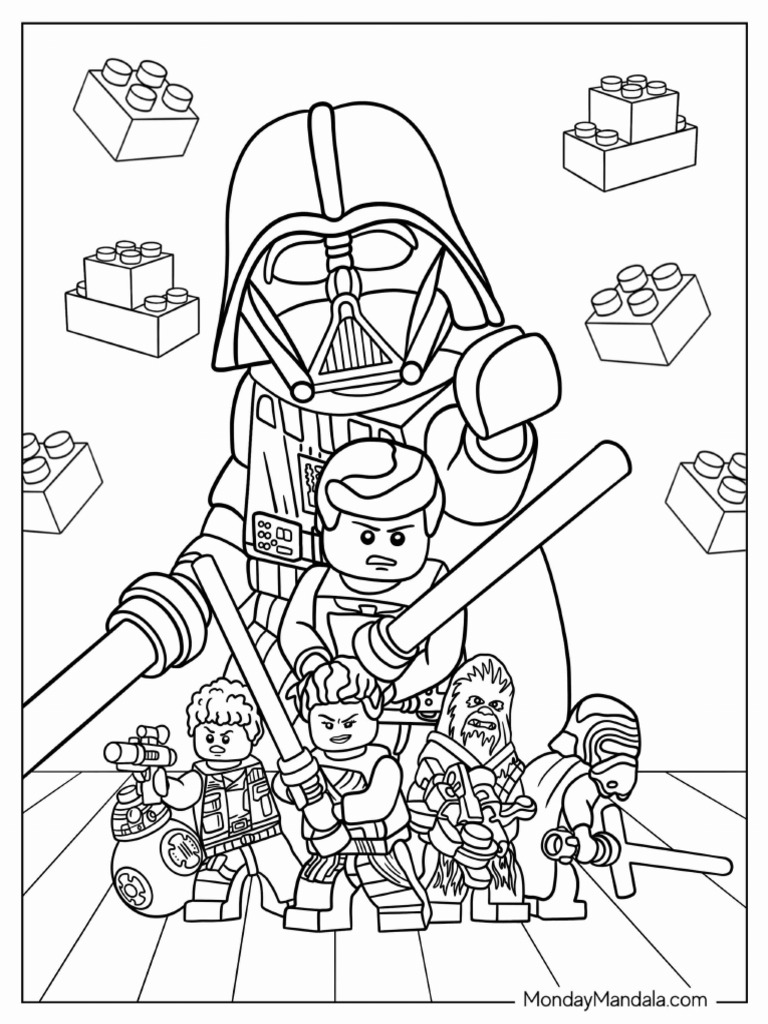 Lego Star Wars Coloring Page | PDF