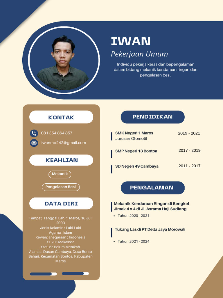 CV IWAN - Compressed | PDF