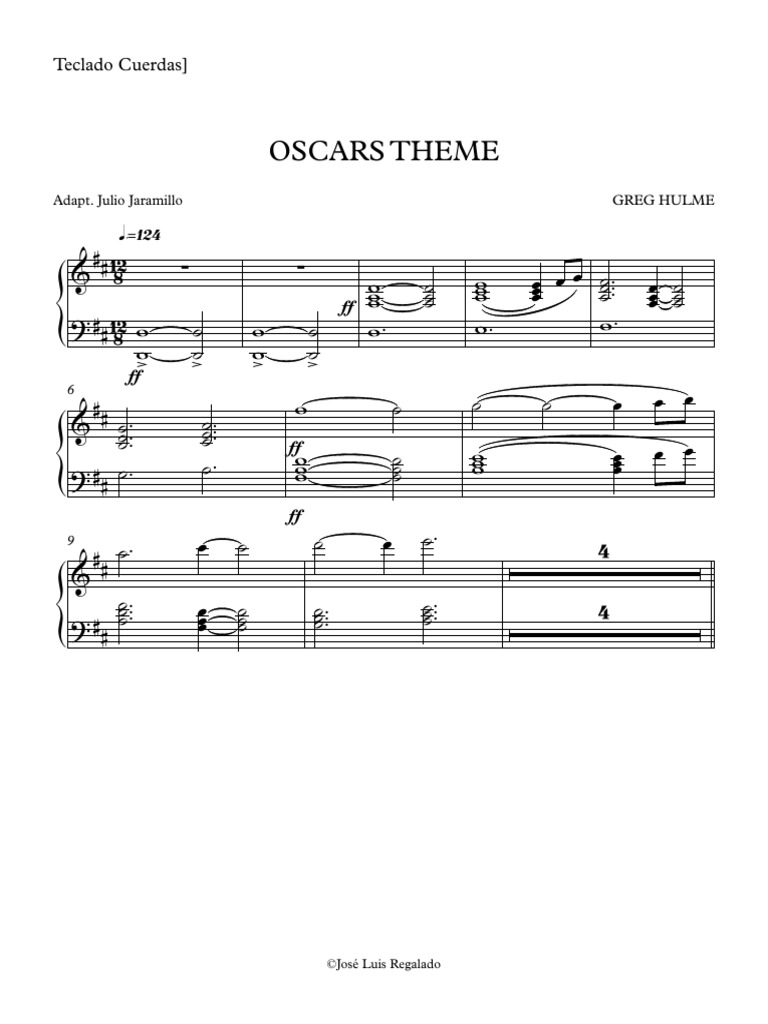 Oscars Theme - (Strings) | PDF