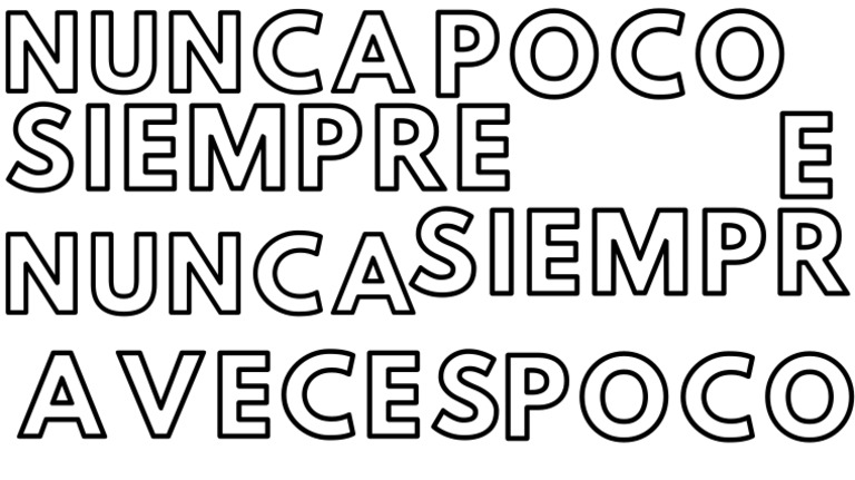 Siempre A Veces Nunca Poco | PDF