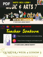 Music and Arts 7 Quarter 1 Week 1-2 Part 2 Matatag Curriculum | PDF | The Arts | Performing Arts