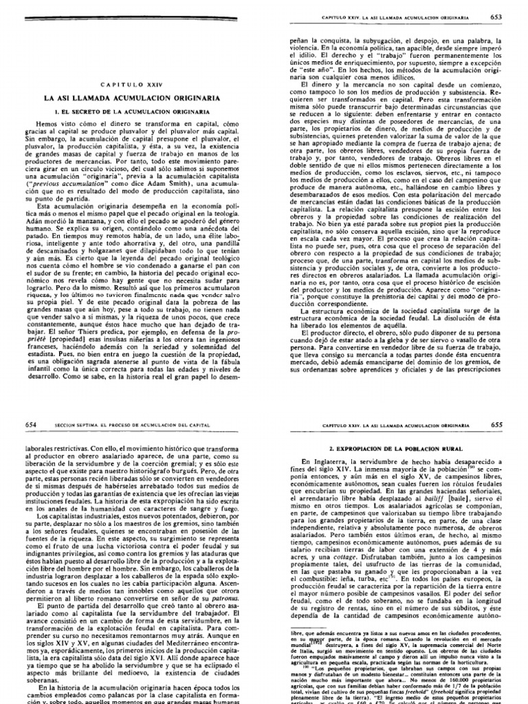 Karl Marx El Capital | PDF