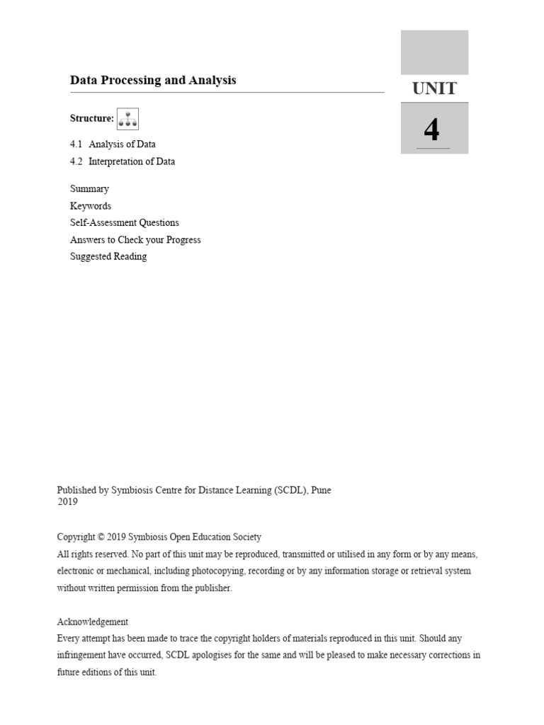 Data Processing and Analysis | PDF