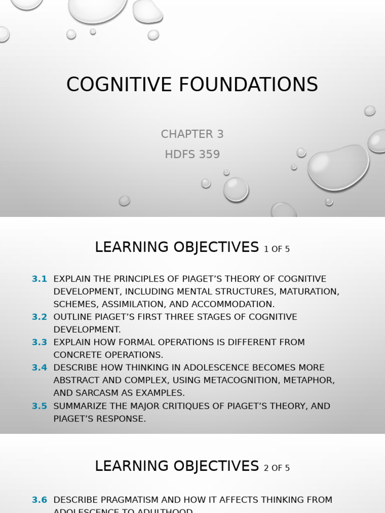 Chapter 3 - Cognitive Foundations (1) | PDF