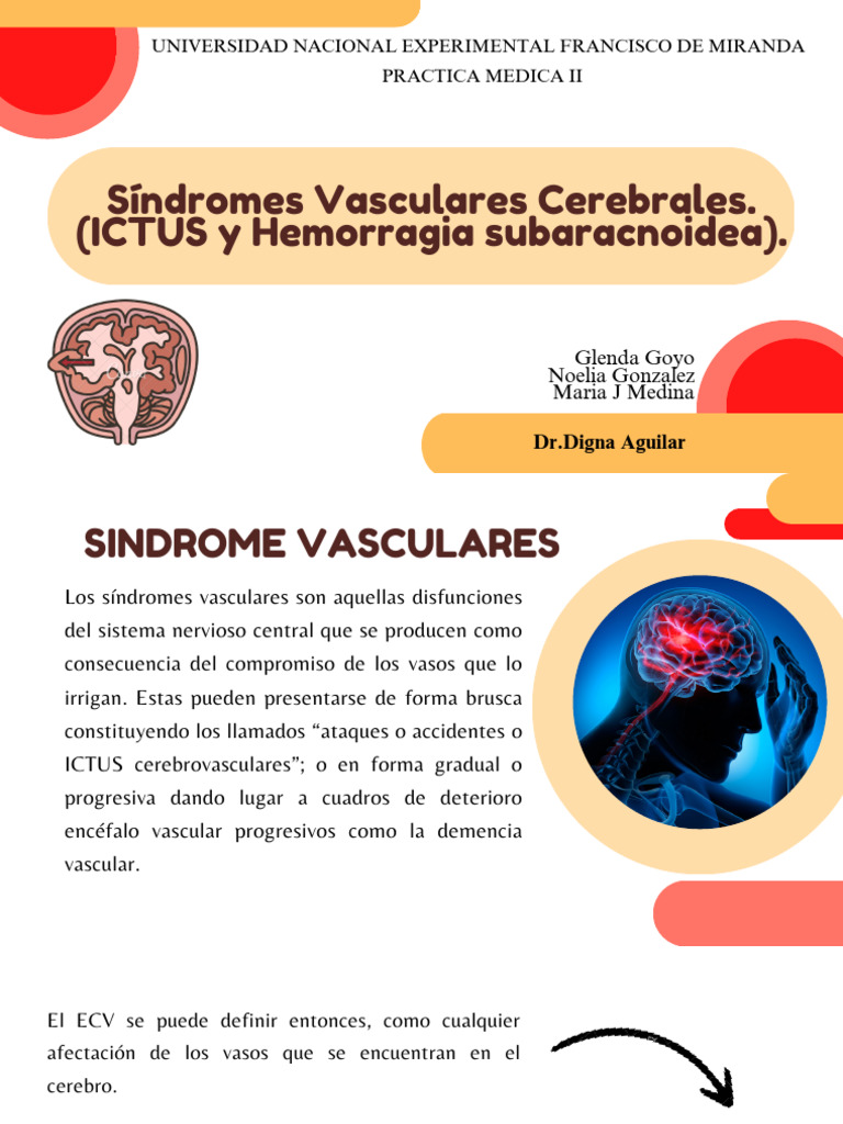 Síndromes Vasculares Cerebrales | PDF