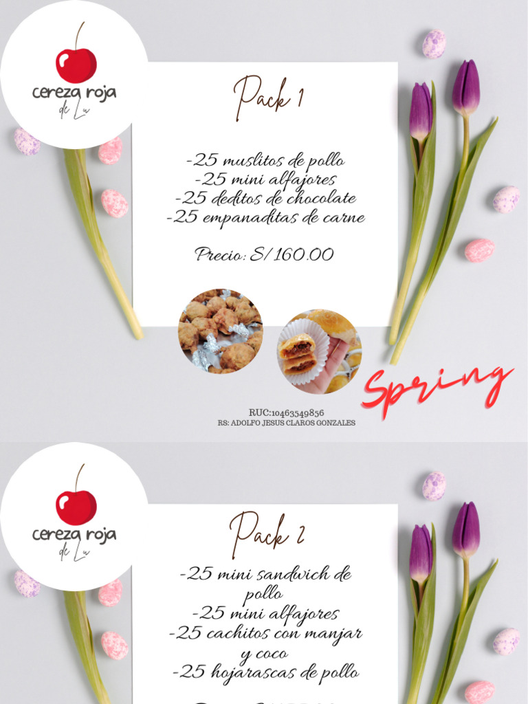 Packs Primavera 2024 | PDF