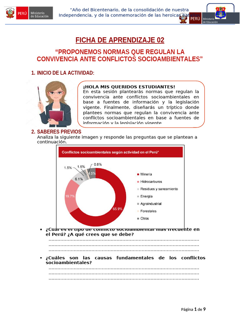 DPCC 5° - FICHA DE APRENDIZAJE 02 | PDF