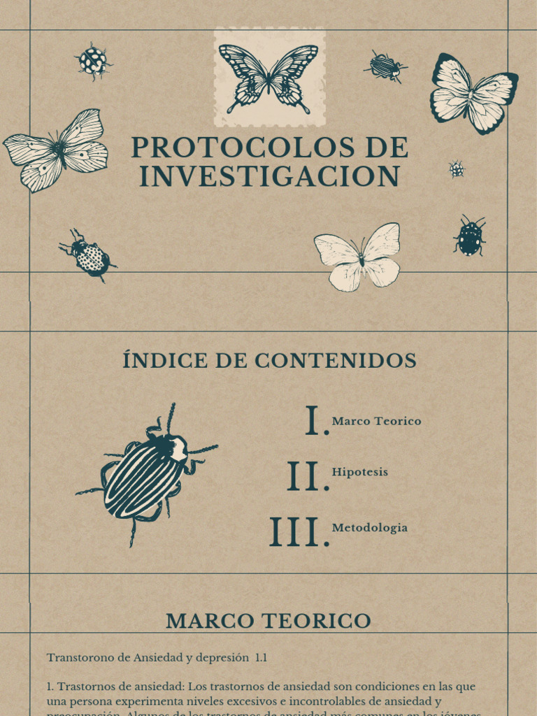Presentación de Ciencias Mariposas e Insectos Scrapbook Ilustrado Azul y Marron | PDF