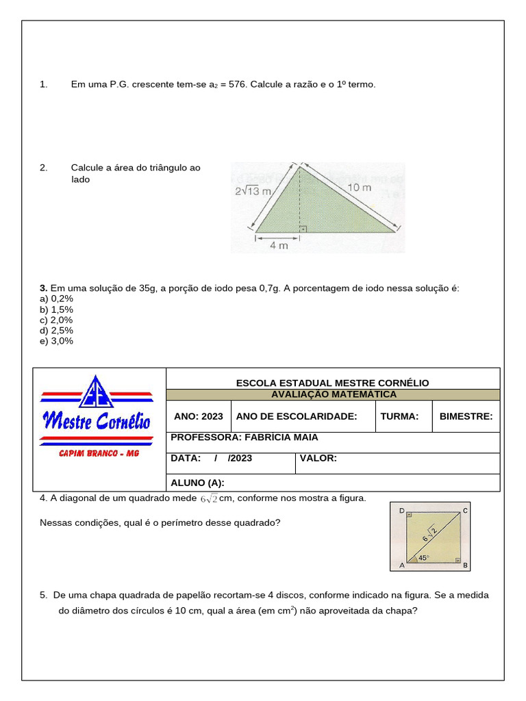Prova 2 e 3 Ei | PDF