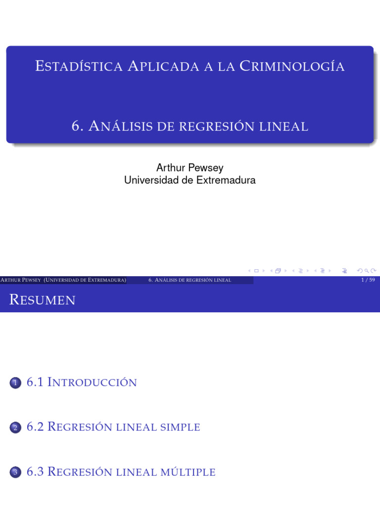 6 An Lisis de Regresi N Lineal | PDF