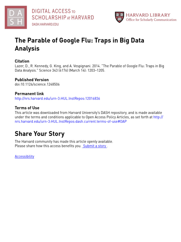 The Parable of Google Flu (WP-Final) | PDF