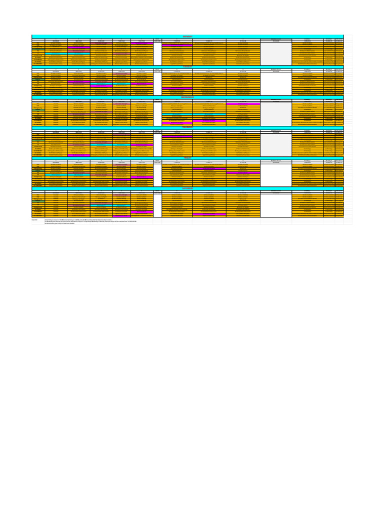 Timetable Wef 30th Aug 2024 - Students' | PDF | Natural Sciences | Science