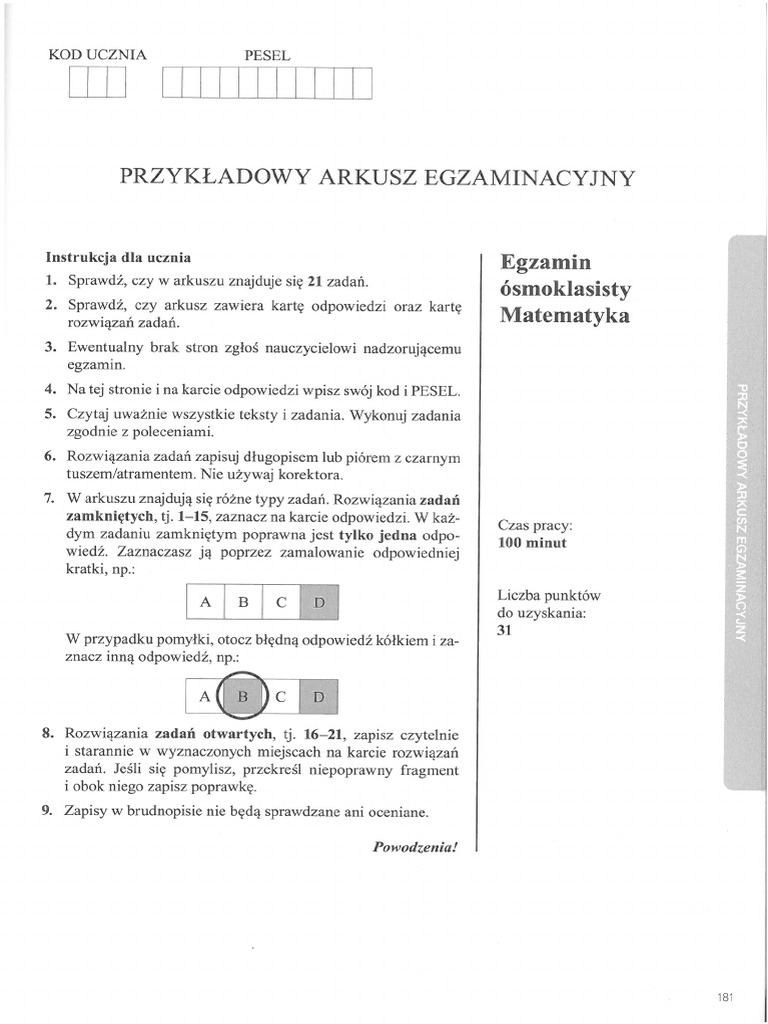 09-Przyk - Adowy-Arkusz-Egzaminacyjny - PDF Filename UTF-8''09-przykładowy-arkusz-egzaminacyjny ...