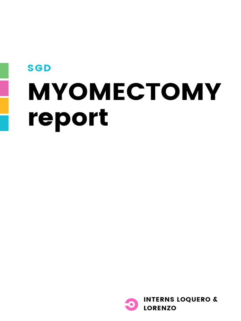 Myomectomy Case | PDF