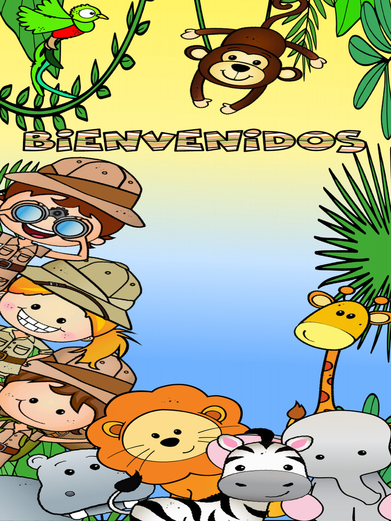 Lona Puerta SAFARI BIENVENIDOS | PDF