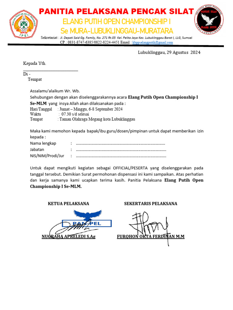 Surat Dispen | PDF