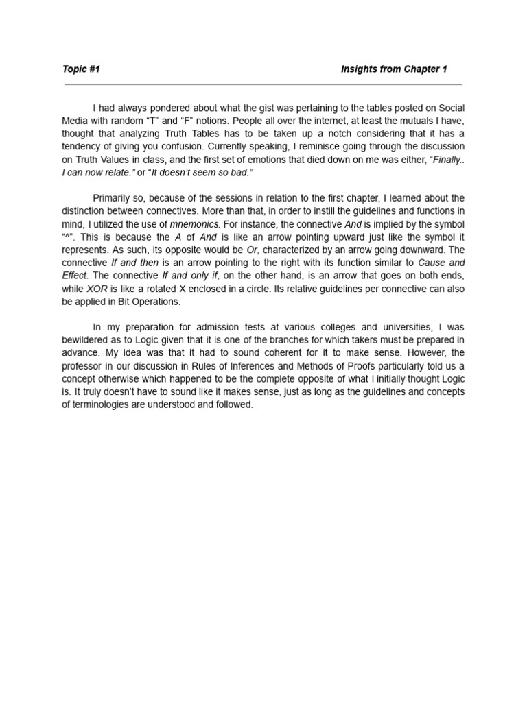 Reflection Papers | PDF