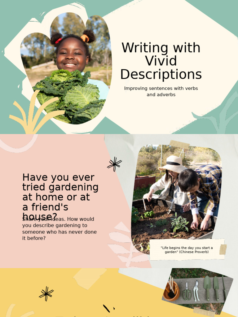 Writing With Vivid Descriptions Presentation | PDF