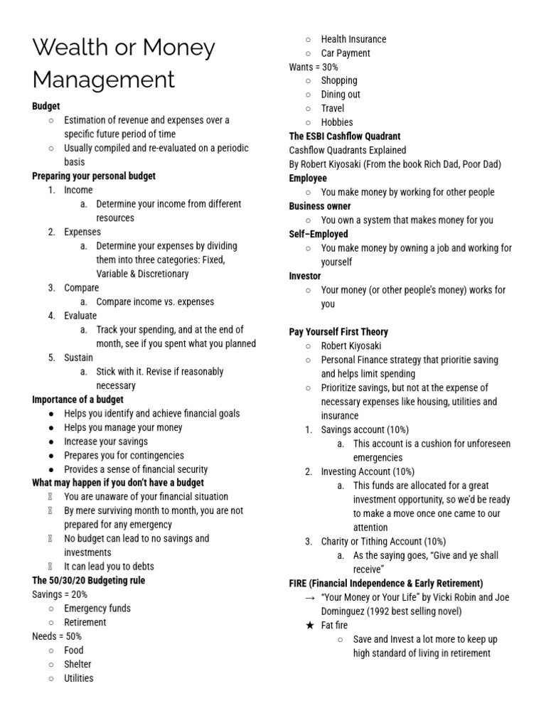 Wealth or Money Management | PDF | Investing | Law