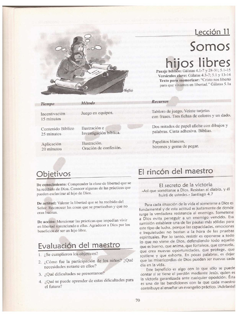 Leccion 11 Somos Hijos Libres | PDF