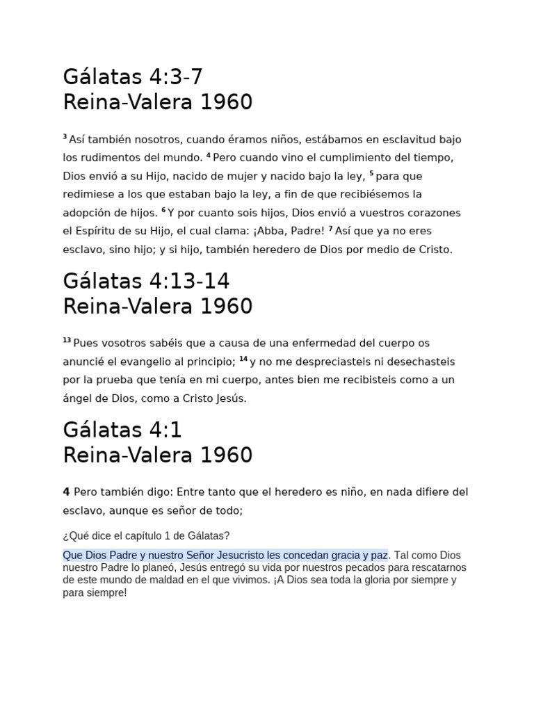 Gálatas 4 | PDF