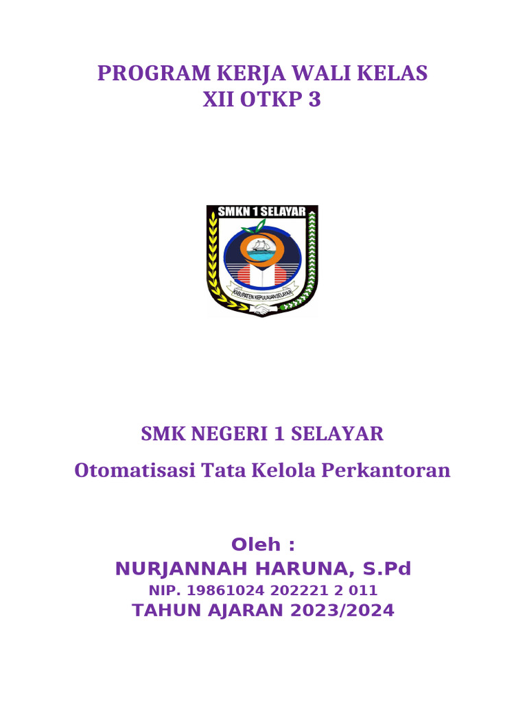 Proker Wali Kelas | PDF