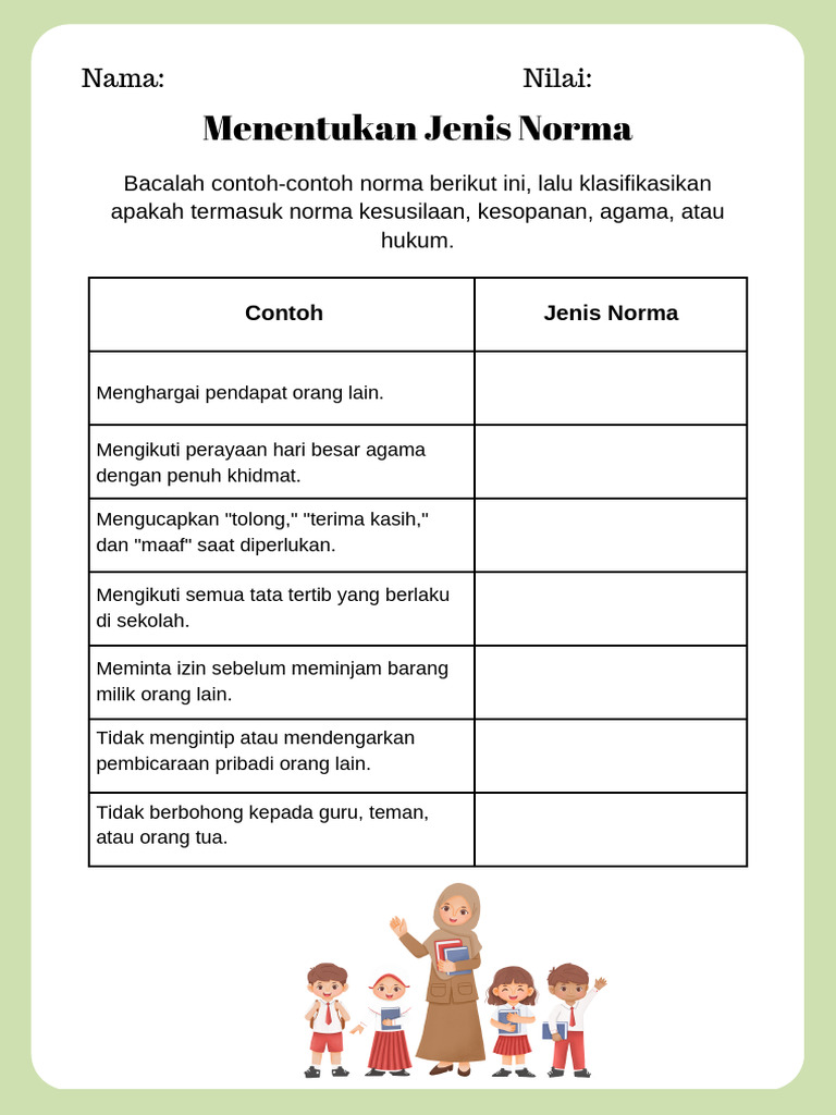 Menentukan Jenis Norma | PDF