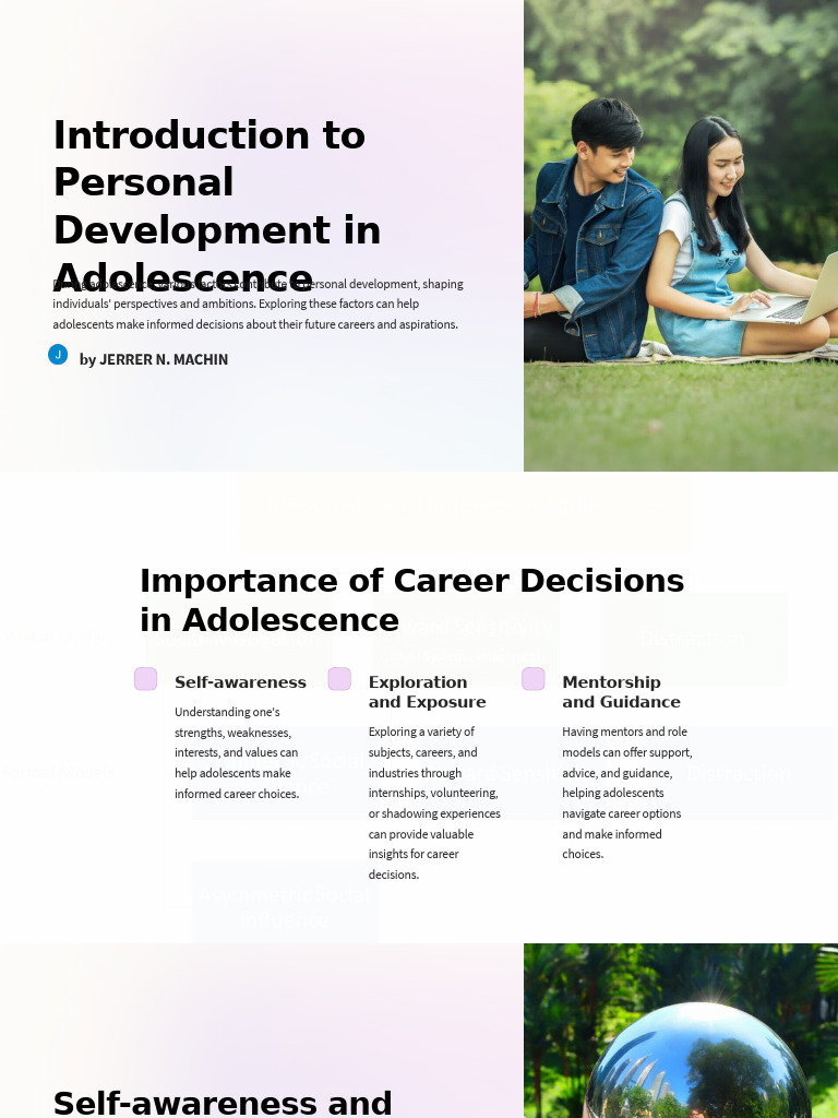 Introduction To Personal Development in Adolescence: by Jerrer N ...