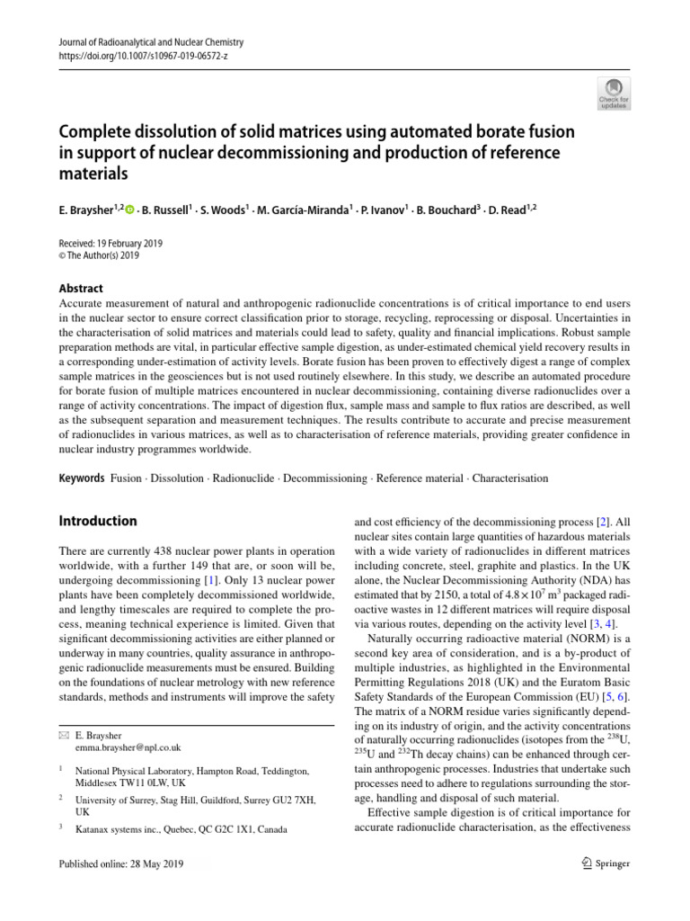 Complete Dissolution of Solid Matrices Using Autom | PDF