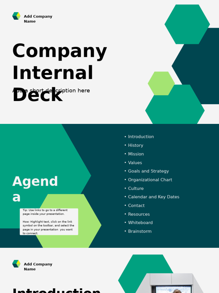 Company Internal Deck Presentation | PDF