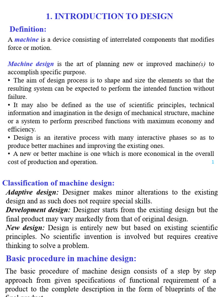 Introduction To Machine Design | PDF