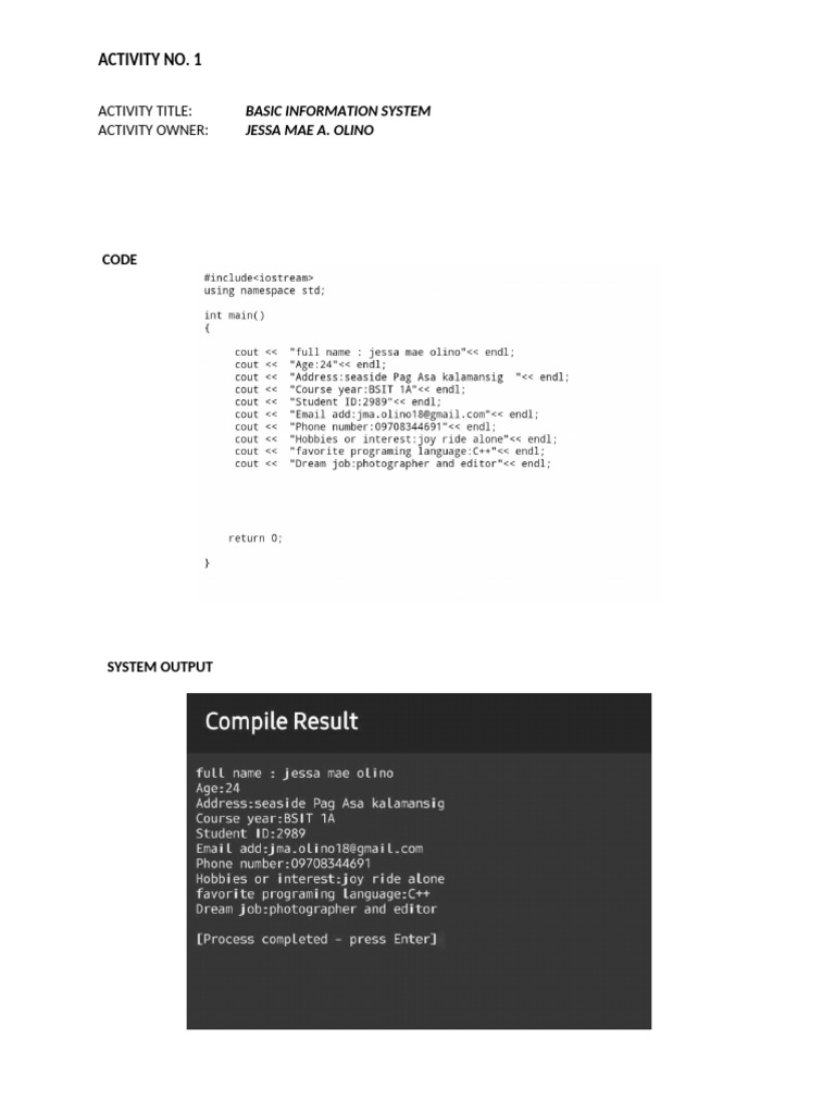 Activity Title | PDF