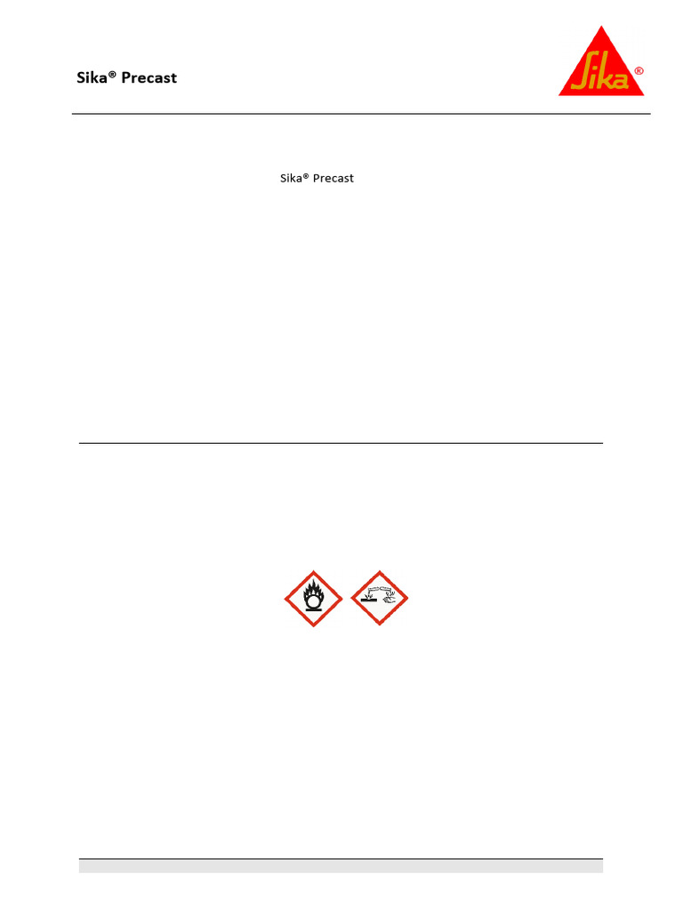MSDS Sika Precast | PDF