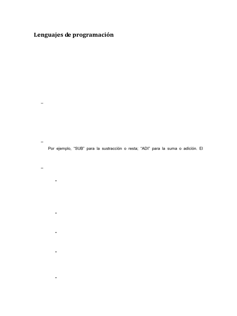 Teoría Programación | PDF