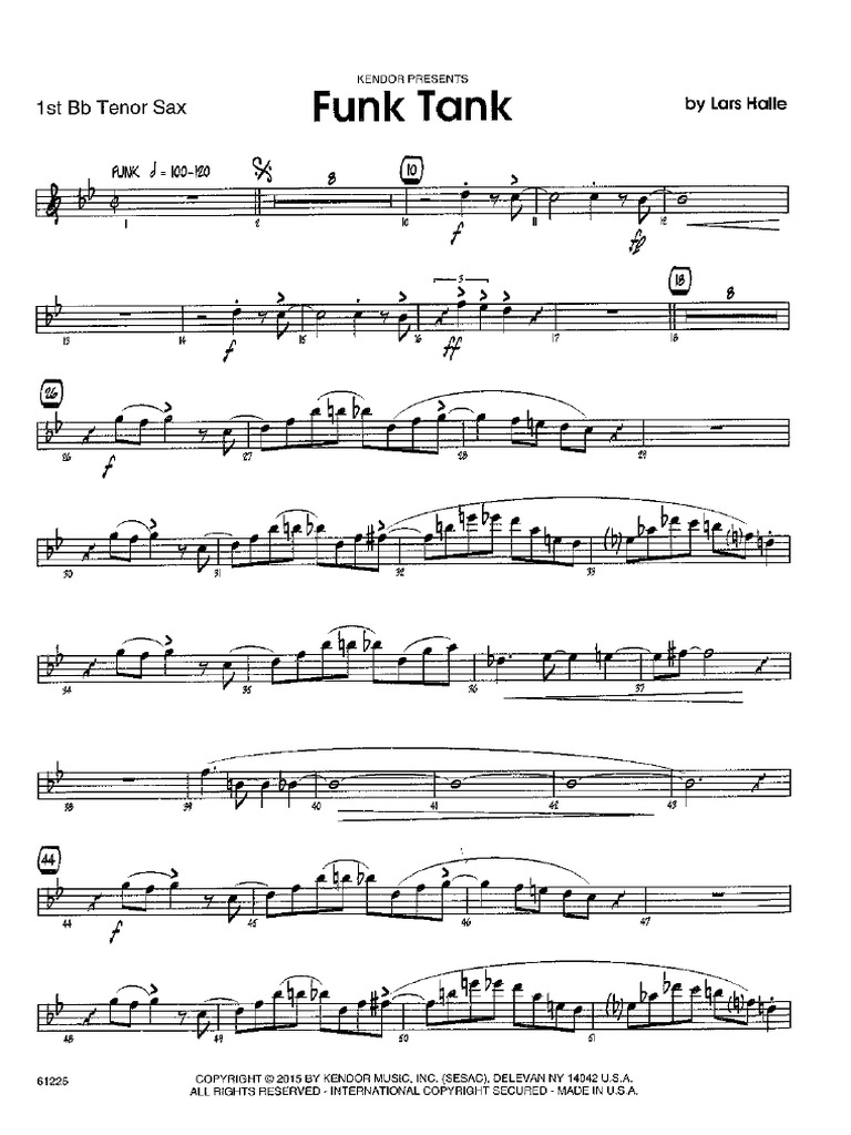 Funk Tank - Tenor Sax 1 | PDF