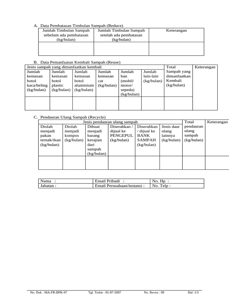 adiwiyata bank sampah | PDF
