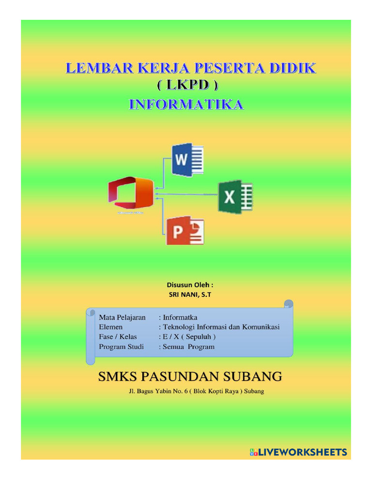 LKPD Informatika Kelas X | PDF