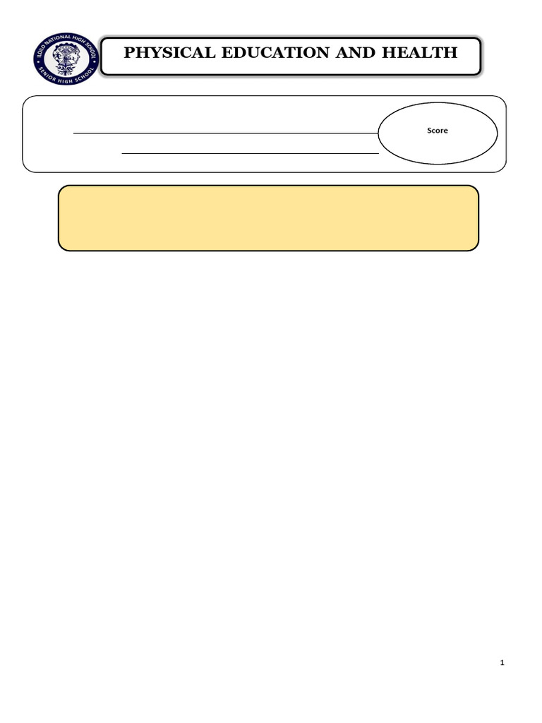 12 Pe Activity | PDF