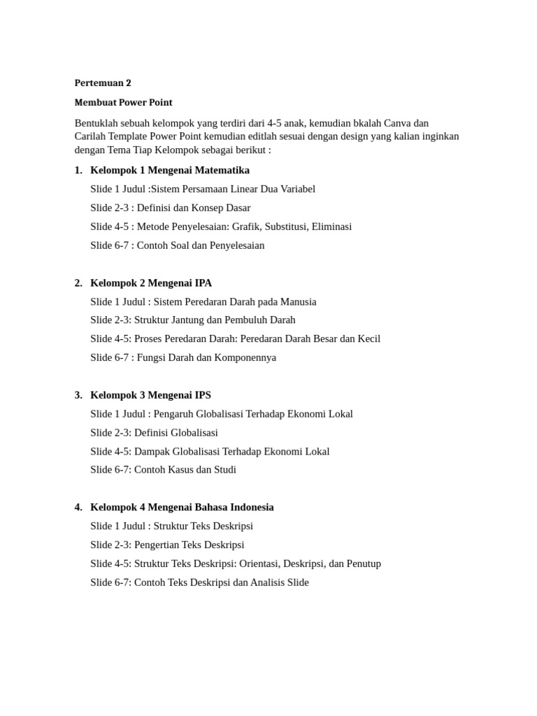LKPD Kelas 7 Pertemuan 2 | PDF