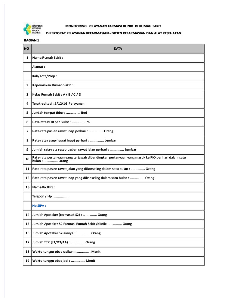 PDF Form Monev Yanfar Rs - Compress | PDF
