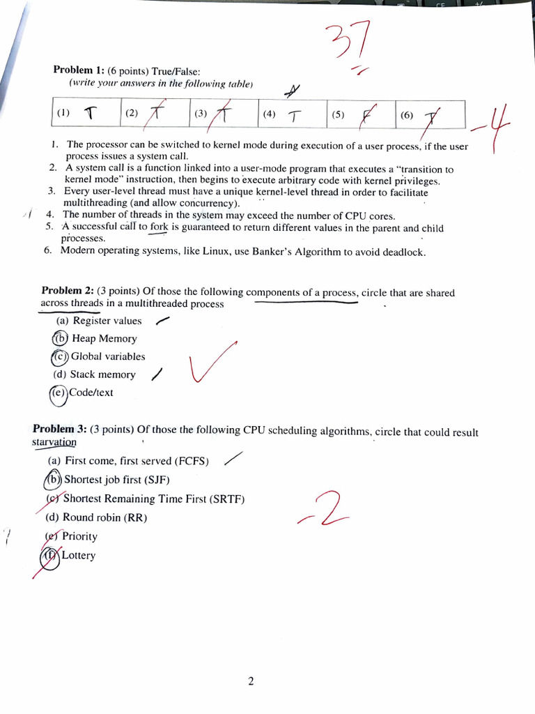 OS Midterm | PDF OS Midterm | PDF
