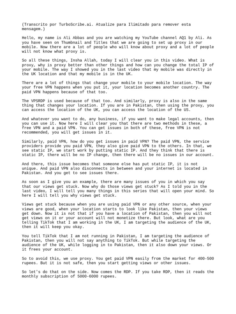 2 Setup Proxy in Mobile For Tiktok UK Tech One by Ali (M4A 128K) | PDF ...