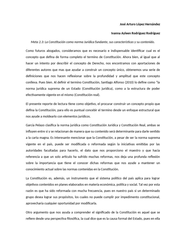 Tarea Meta 2.3 Jose Arturo Lopez - Ivanna Ayleen Rodriguez | PDF