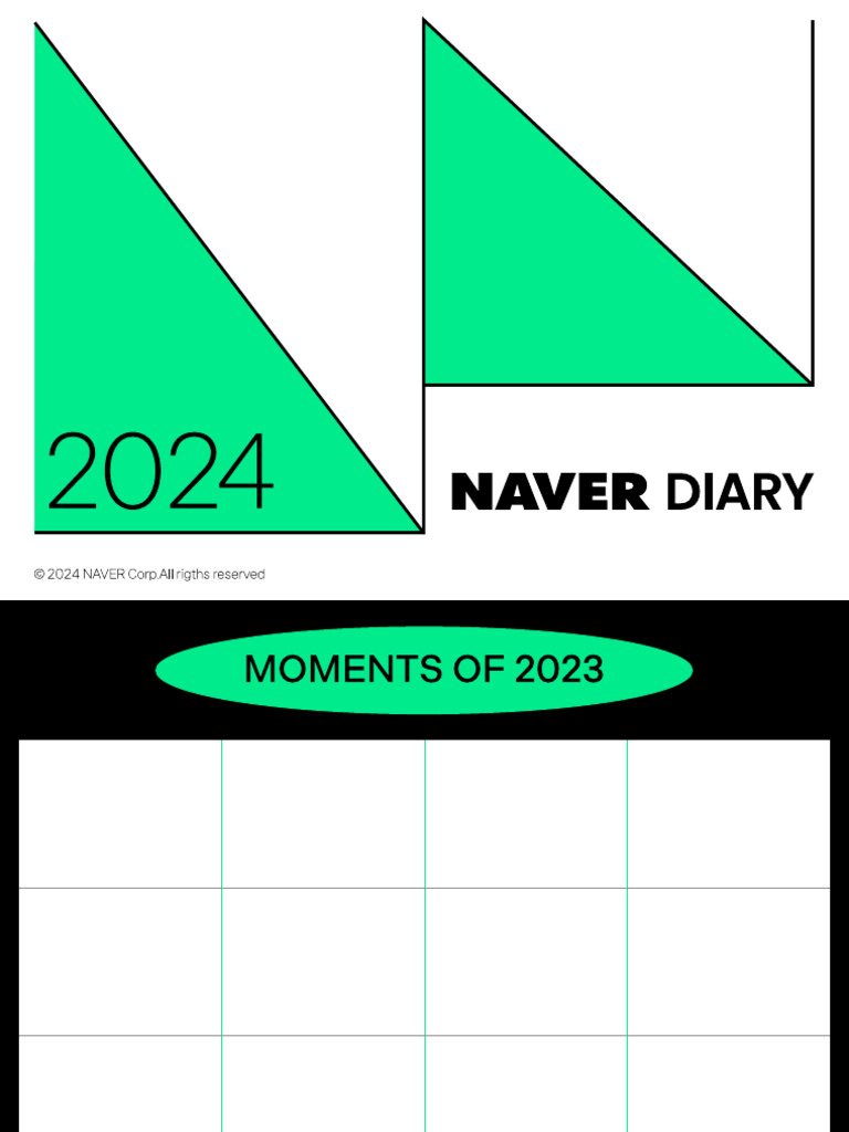 2024 NAVER Diary GREEN | PDF
