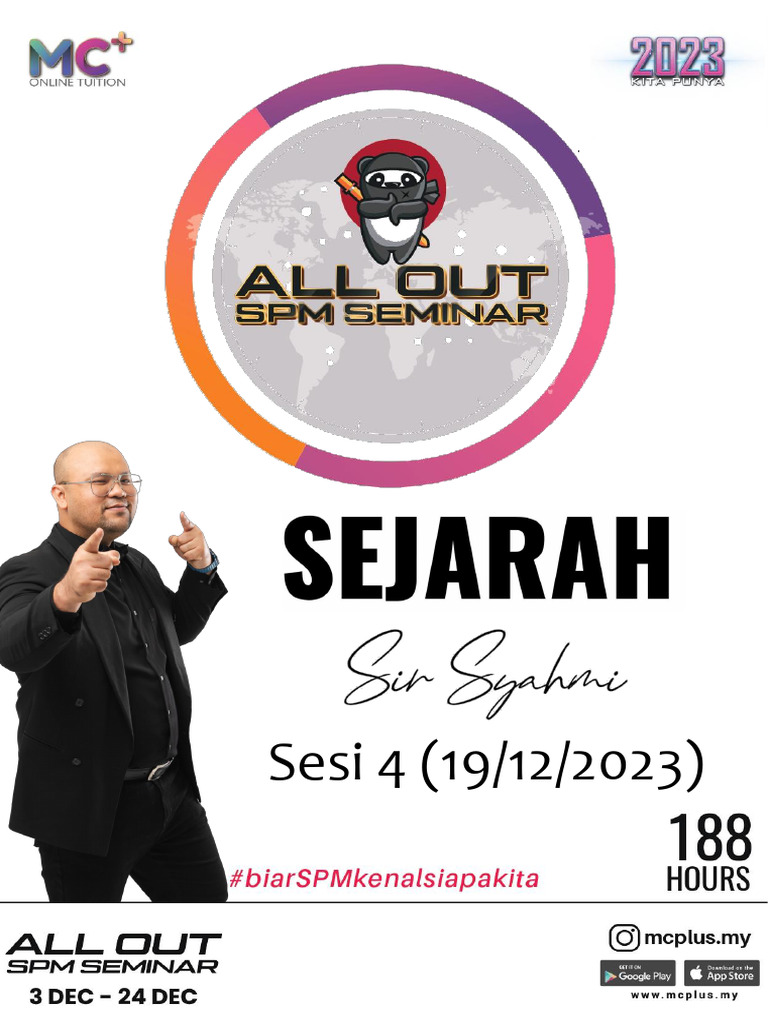AOS SEJARAH - Sir Syahmi (MC+) | PDF